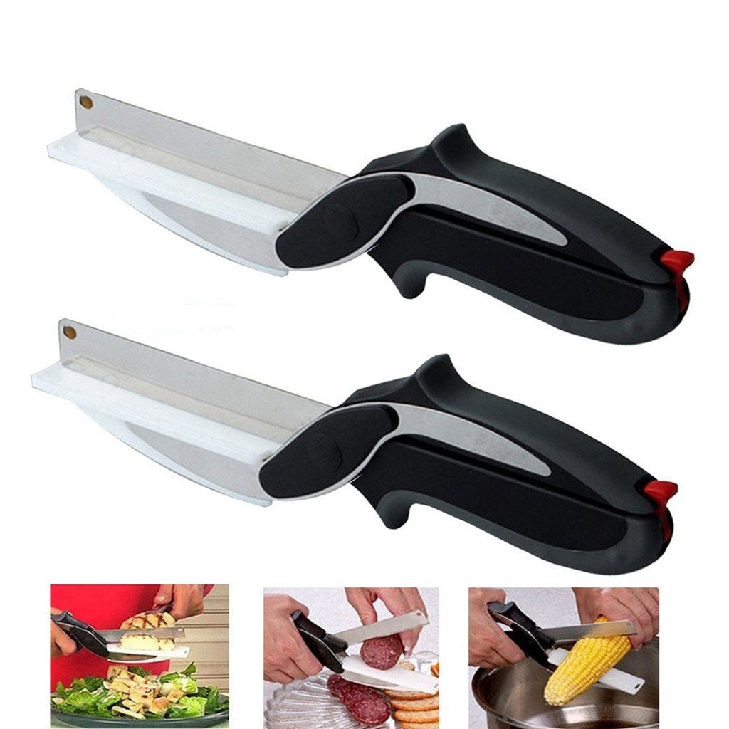 Clever Cutter - Cutting Board Scissors – Easy Genius Solutions